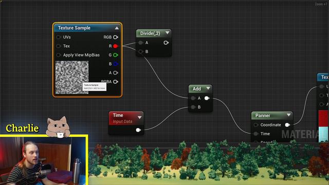 Уроки по материалам в Unreal Engine 5: Нода Time [Автоперевод]