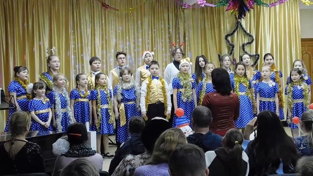 2022г. 27 декабря. Детская школа искусств. концерт. ч.12. Мариинский Посад