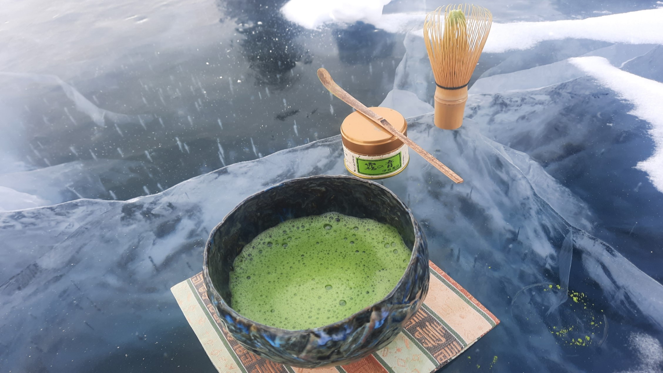 The Baikal Tea :) Японский чай на льду Байкала.