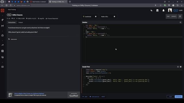 Задачки с Codewars - 8 kuy - Shifty closure