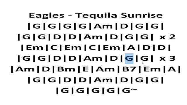 Eagles - Tequila Sunrise