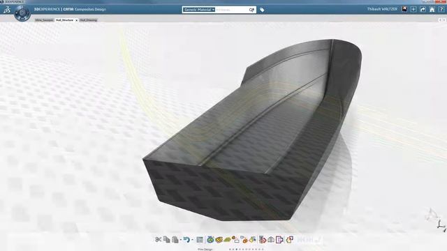 Проектирование корпуса судна из композиционных материалов в CATIA