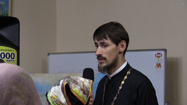 Добрые слова о воспоминании и и напутствии участникам выступления после концерта - иерей Михаил Лях.