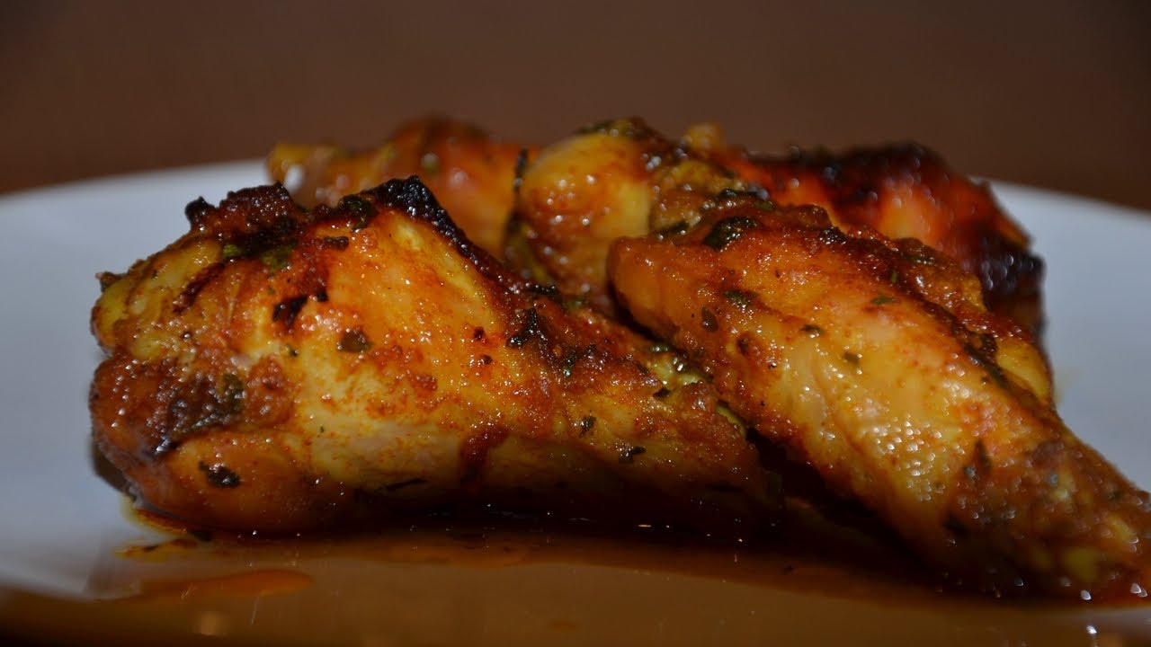 Куриные крылья в маринаде.