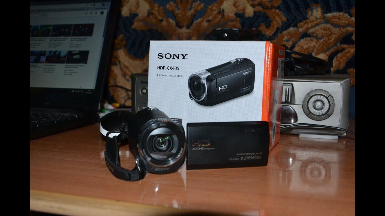 Моя первая камера Sony HDR CX405. Распаковка и тест видеокамеры.