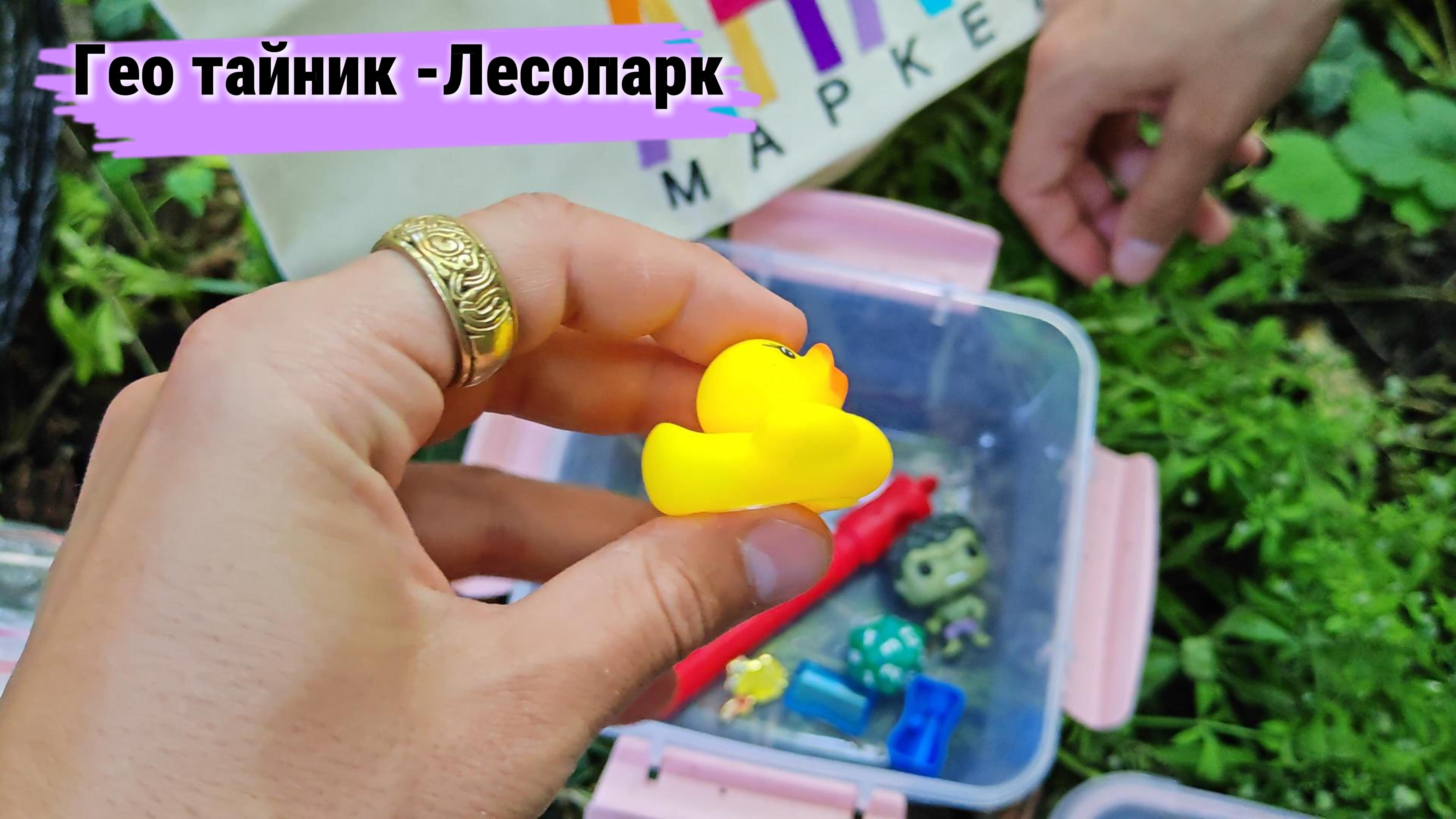 Геокешинг - тайник в лесопарке