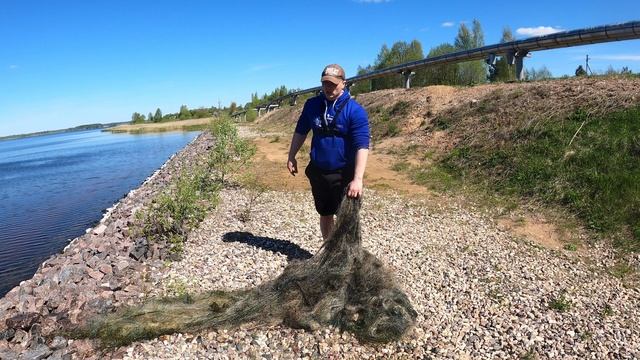 Мой первый сом/Вытащил сеть/озеро Удомля