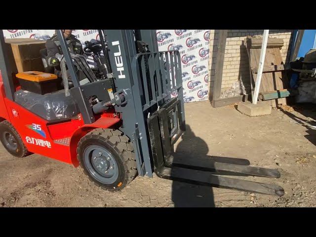 Электропогрузчик HELI CPD35 - 3.5т, 4.5м, литиевая батарея Li-ion, вагонная мачта ZSM-450