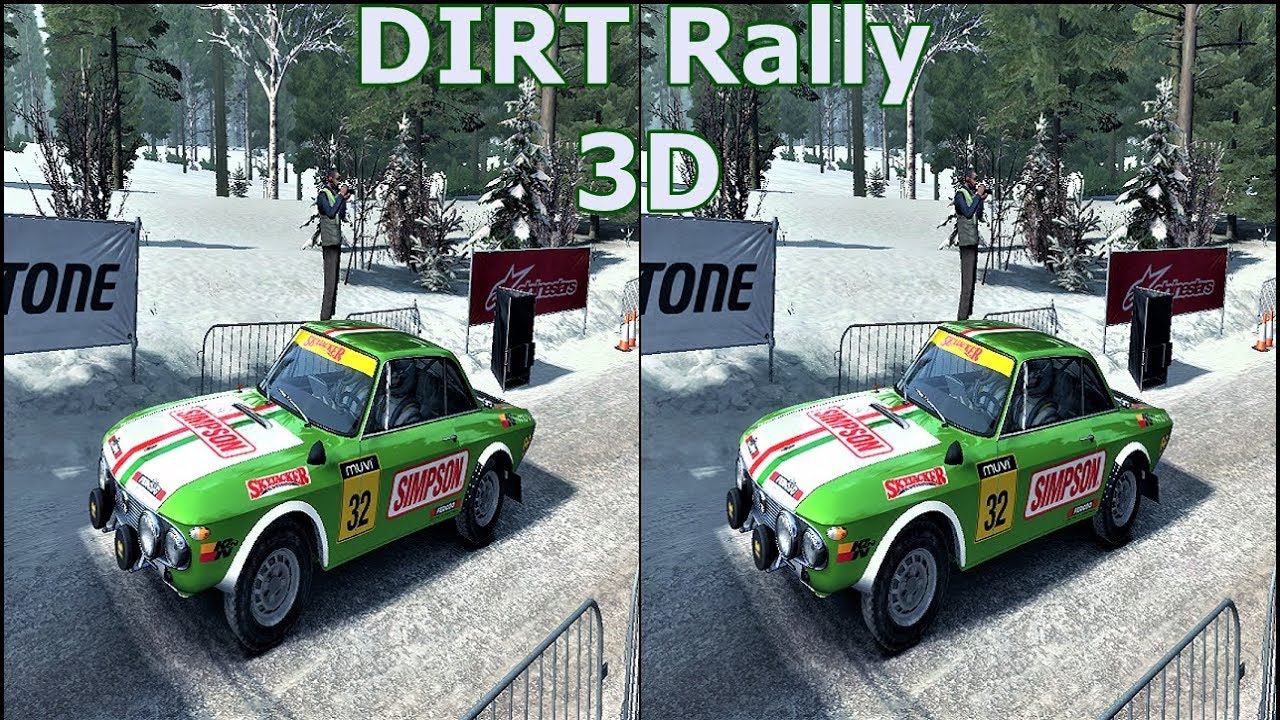 DIRT Rally 3D video SBS VR box google cardboard