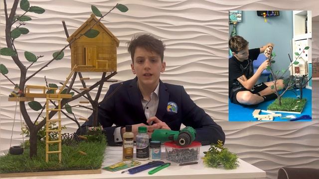 «Домик на дереве, этапы строительства».