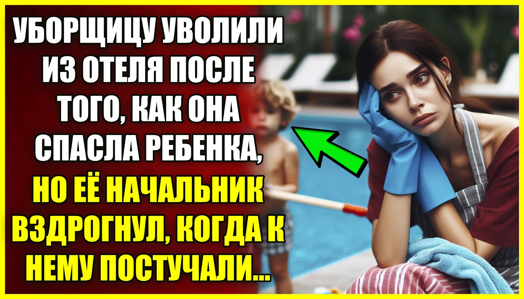 Уборщицу отеля УВОЛИЛИ после того, как она спасла ребенка, но начальник вздрогнул узнав чей это сын.