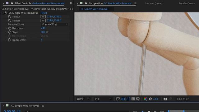 CC Simple Wire Removal _ Effects of After Effects