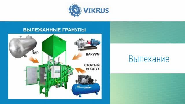 Комплекс выпекания пенопласта (пенополистирола) ООО «ПК «ВикРус» -- VikRus Киров