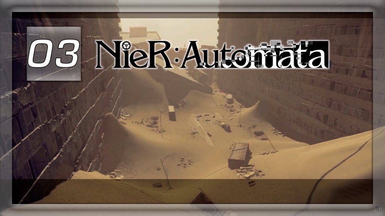 Пустыня, волна роботов, Адам / Desert, Adam | 03 | NieR: Automata