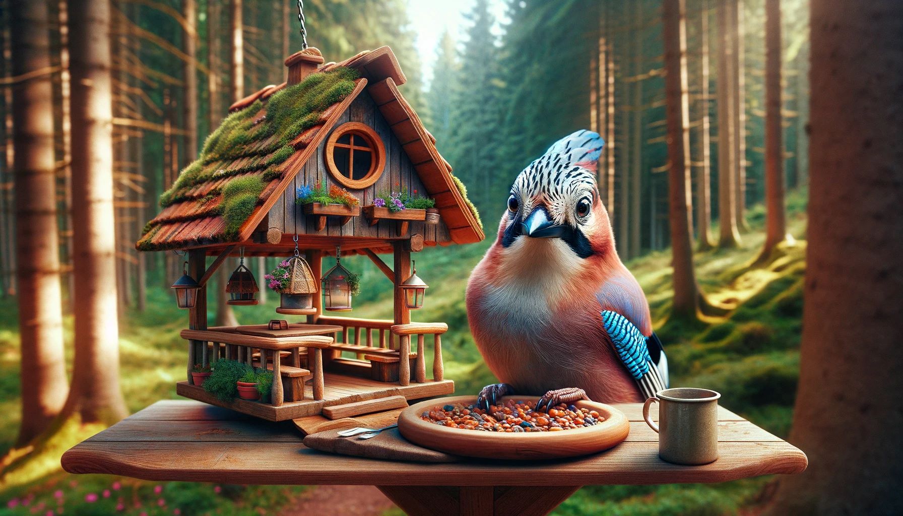 Сойка в объективе.