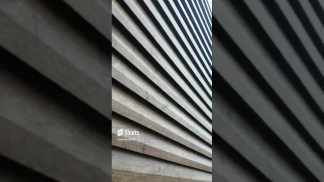 #shorts  Забор жалюзи - двусторонняя ламель под дерево