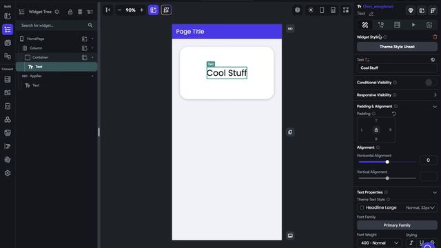 12. Панель свойств -  FlutterFlow University