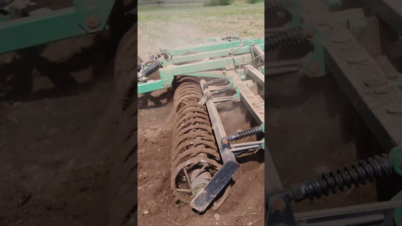 Борона дисковая бдм с трактором К 735, К 704, К 744 #shorts  #борона  #кировец #дискатор #бдм #вятка