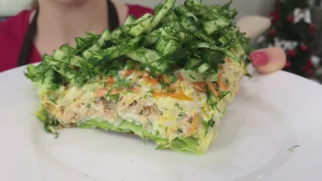 Салат _Норвежский Роман_ Вы Будете Его Готовить на Каждый Праздник _ Salad with Salmon