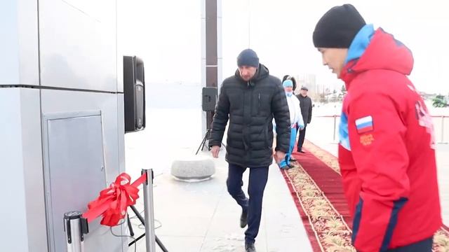 Церемония открытия именных табличек красноярских призеров Олимпийских игр (МСК "Арена. Север")