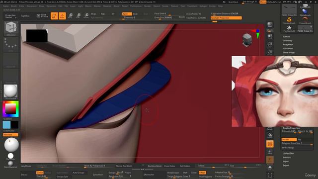 14. Creating The Eyelashes