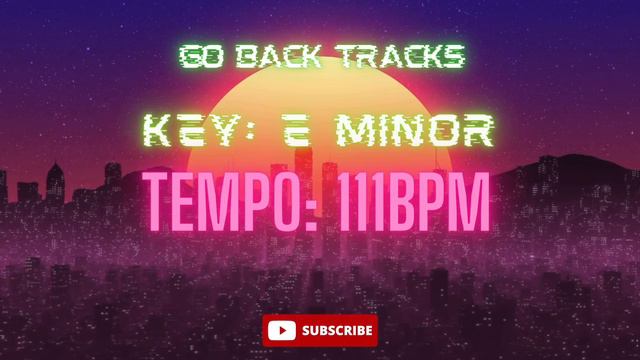EMOTIONAL SYNTHWAVE BACKING TRACK E MINOR