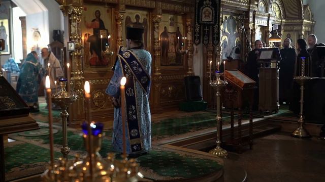 Валаамский монастырь - БОЖЕСТВЕННАЯ ЛИТУРГИЯ. Неделя Крестопоклонная. Благовещение  (2024.04.07)