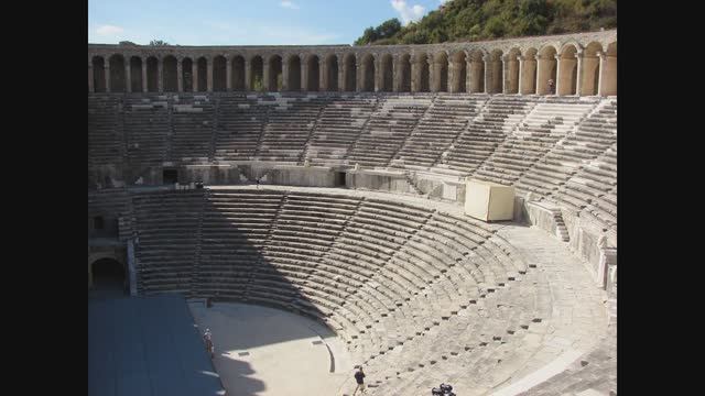 АСПЕНДОС. Фантастический античный театр, акведуки, руины.