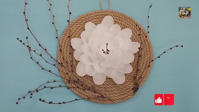 DIY |Взяла шпагат и одноразовые ложки и вот, что получилось.