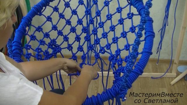 Как сплести подвесное кресло, кресло-качели, гамак.