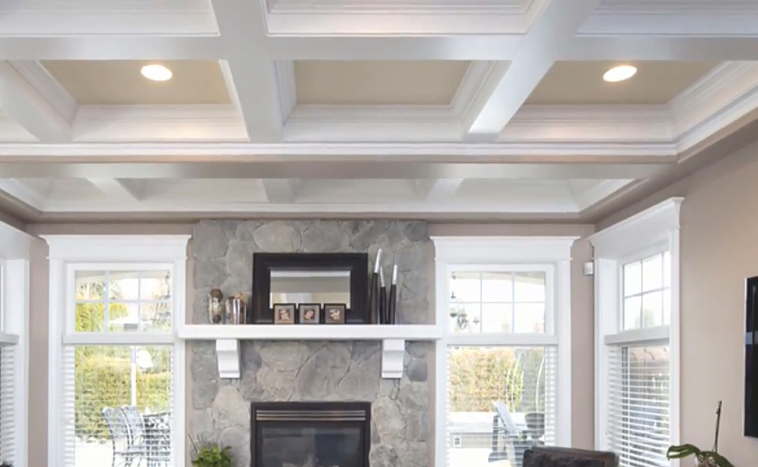 Кессонный потолок в интерьере