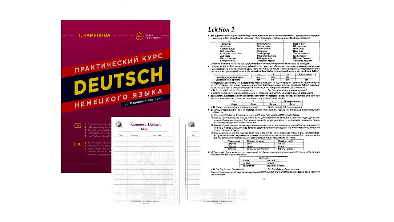 2.1 Камянова Практический курс немецкого языка. Kamianova Deutsch Lektion 2.1