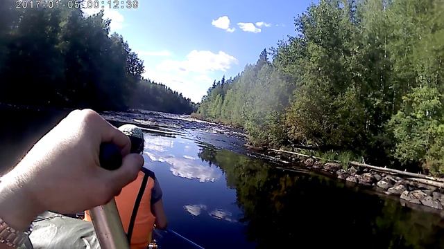 Отличный порог на реке Чирка (Карелия)