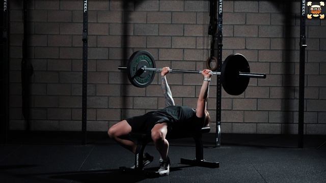 Жим штанги лёжа (Должен быть со стоек)