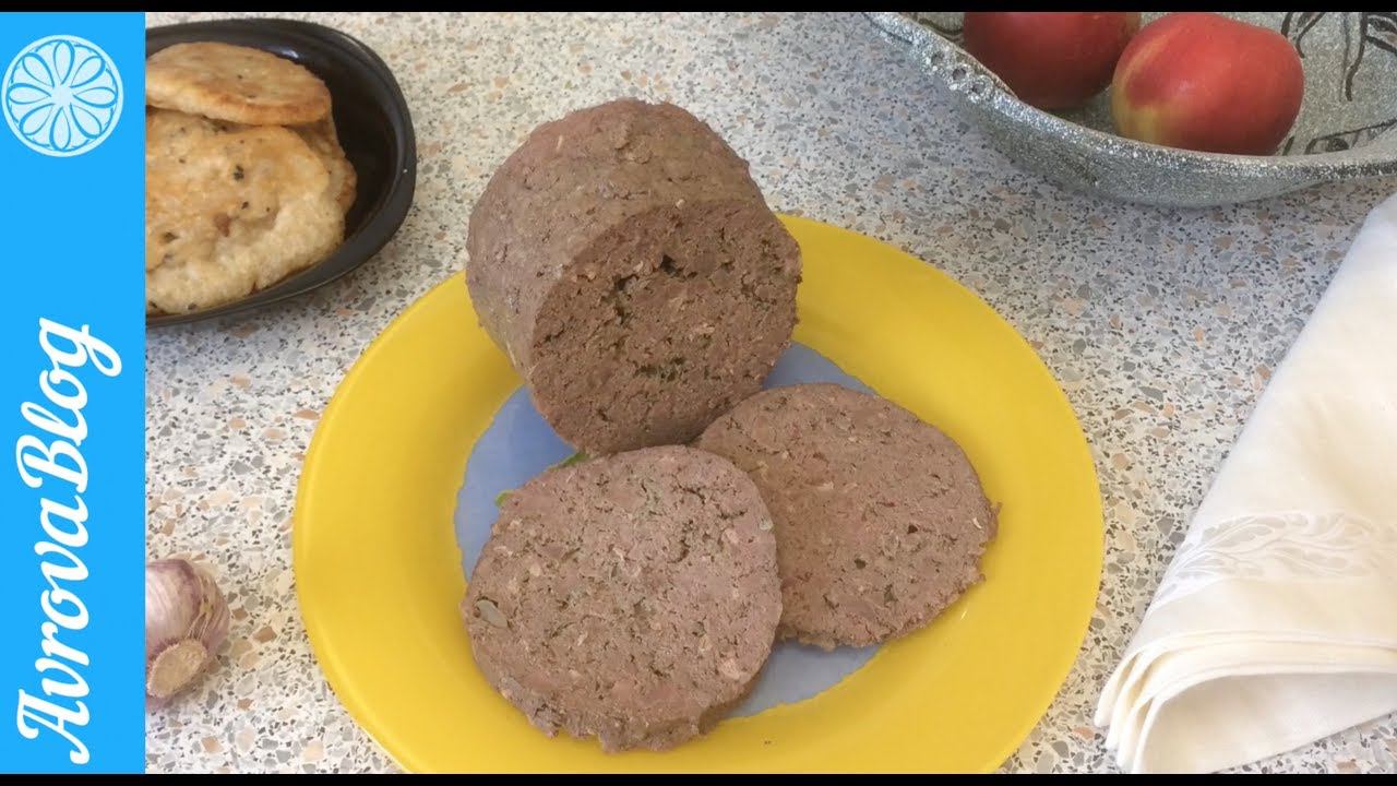 Рубленая колбаса из куриных потрошков