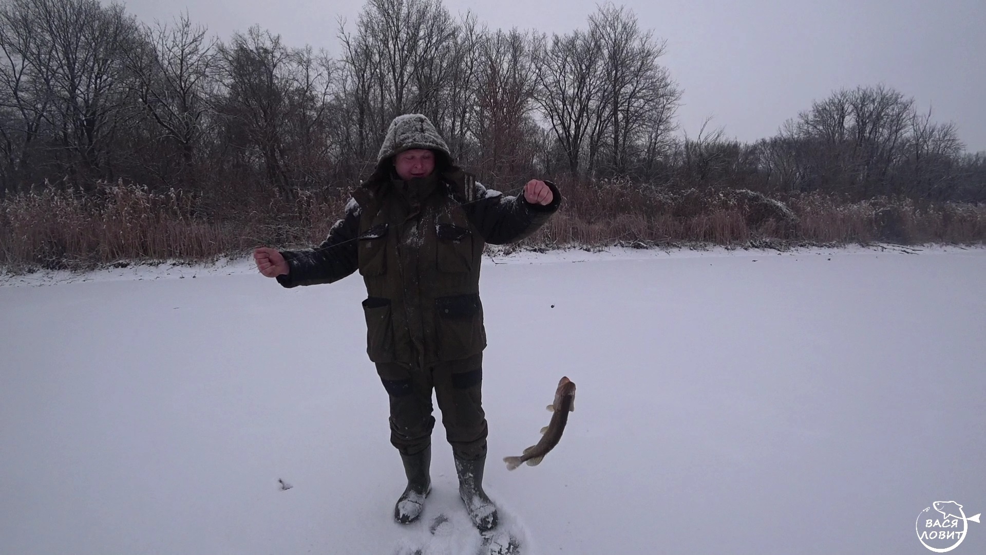 Щука на жерлицы. Рыбалка по первому снегу (25.11.2020)