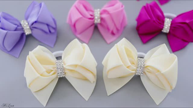 🎀 БЫСТРО И ПРОСТО 🎀 БАНТИКИ 🎀 атласная лента