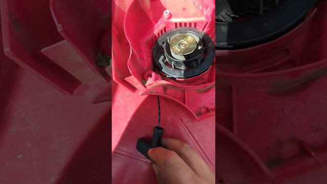 Ремонт стартера косилки