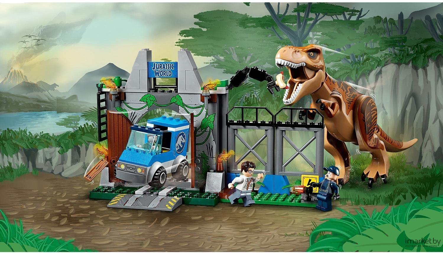 Лего динозавры! Лего Мир юрского периода!! Игрушки динозавров! Lego!
