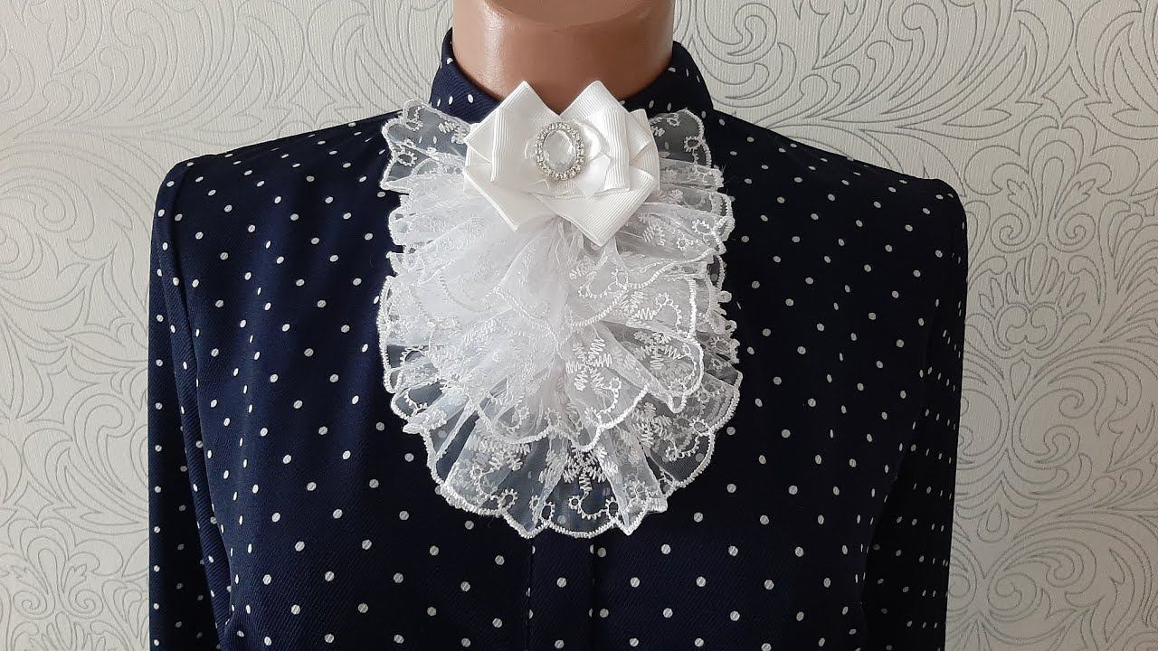 Как пошить галстук-жабо