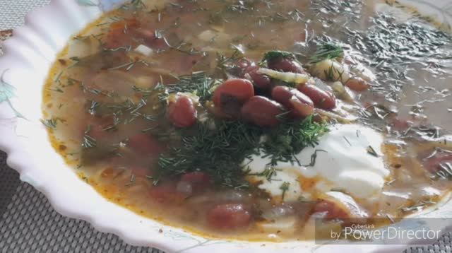 Суп с фасолью. Сытный и легкий