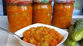 Икра из ОГУРЦОВ на зиму До чего же ВКУСНАЯ заготовка из переросших огурцов!