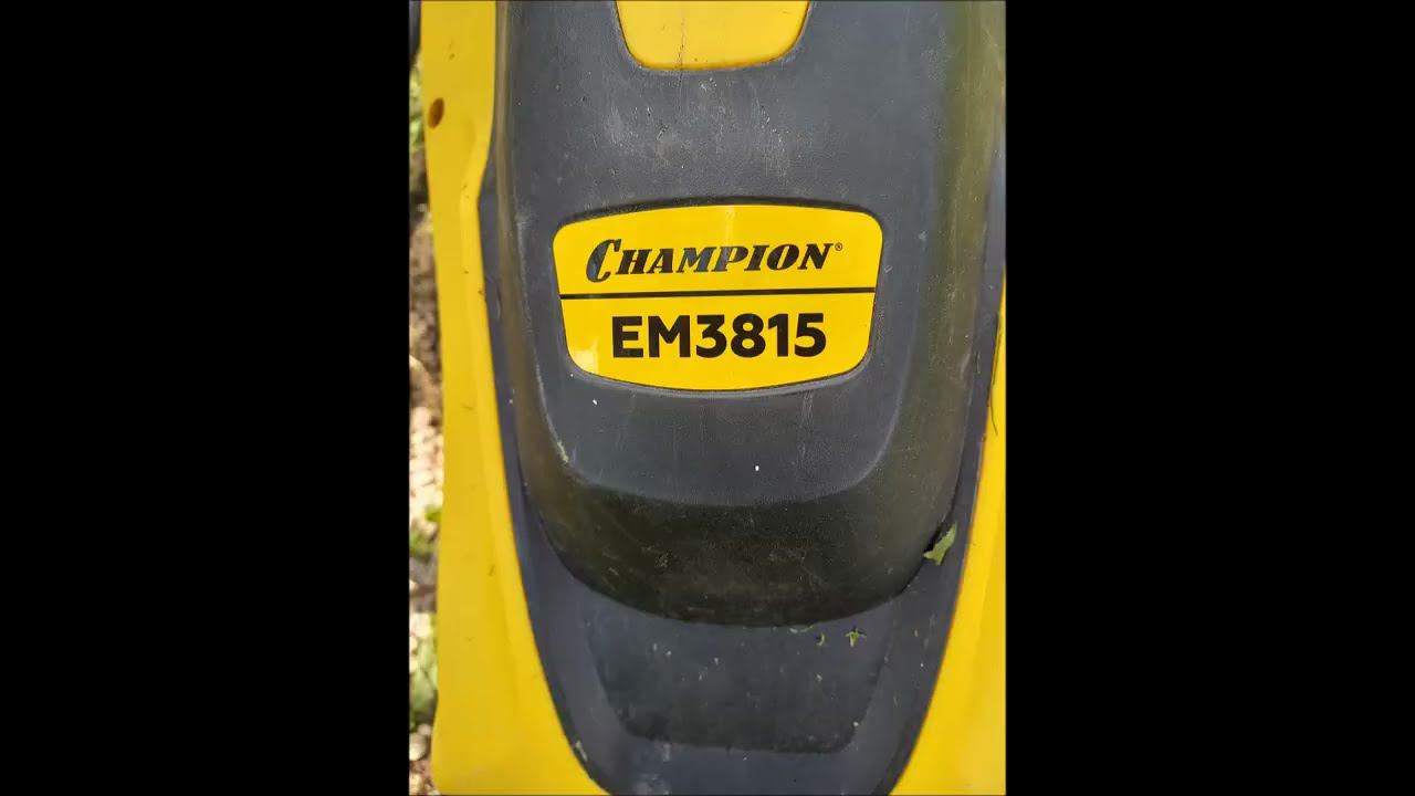 Газонокосилка Champion em3815 снять двигатель