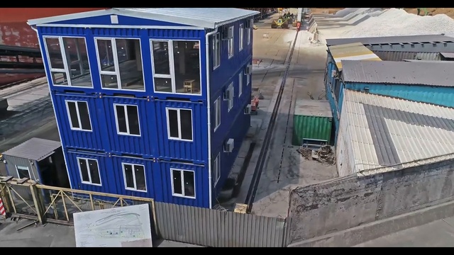 006. «ДОМ  И  HOSTEL»  3-х этажное здание из морских контейнеров. 02.10 мин.