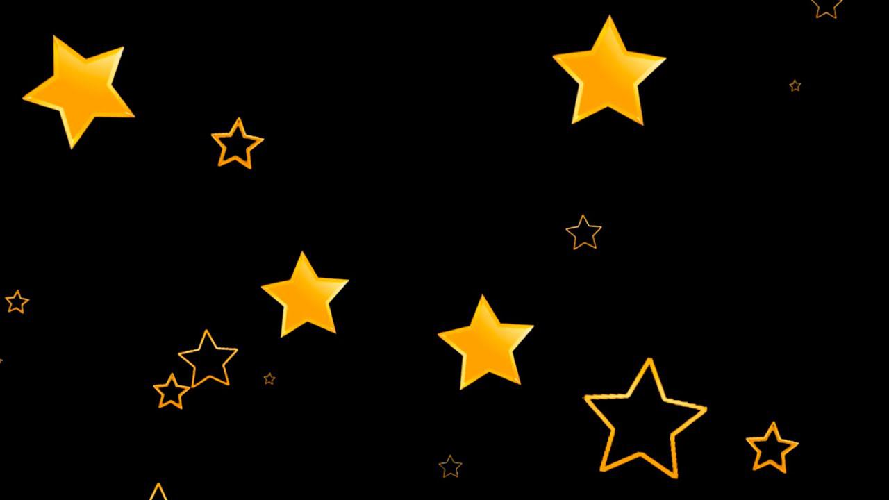 Падающие покачивающиеся золотые звезды - футаж для видео монтажа. | Бесплатные футажи для монтажа