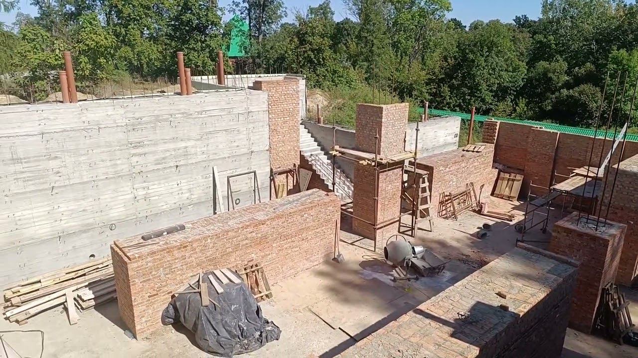 Постройка трёхъярусного храма.Томашовка.Монастырь.10.09.20023