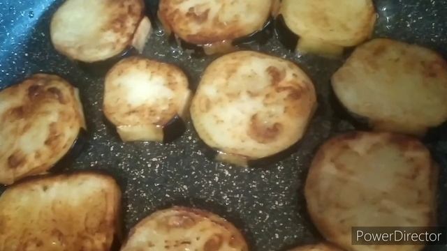 Жареные баклажаны с чесноком и укропом