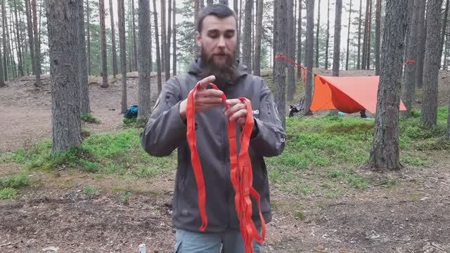 Привязные стропы. Быстрая установка гамака.  _ Тревожный Павлик