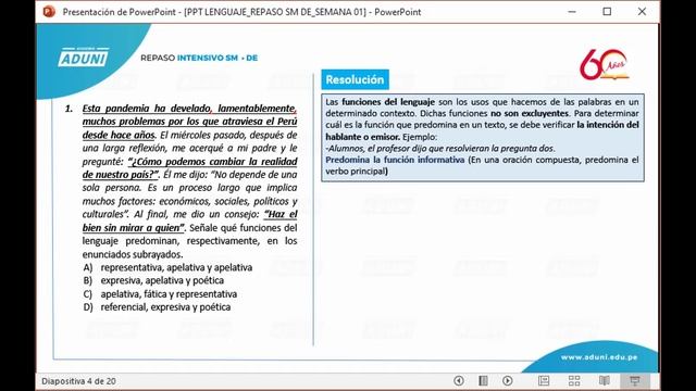 San Marcos REPASO INTENSIVO 2021 | Semana 01 Lunes