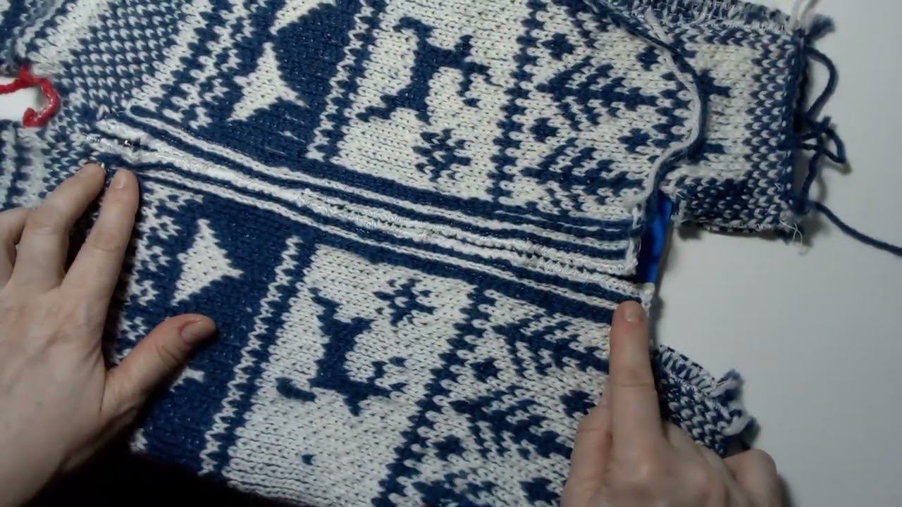 Режу жаккард/2